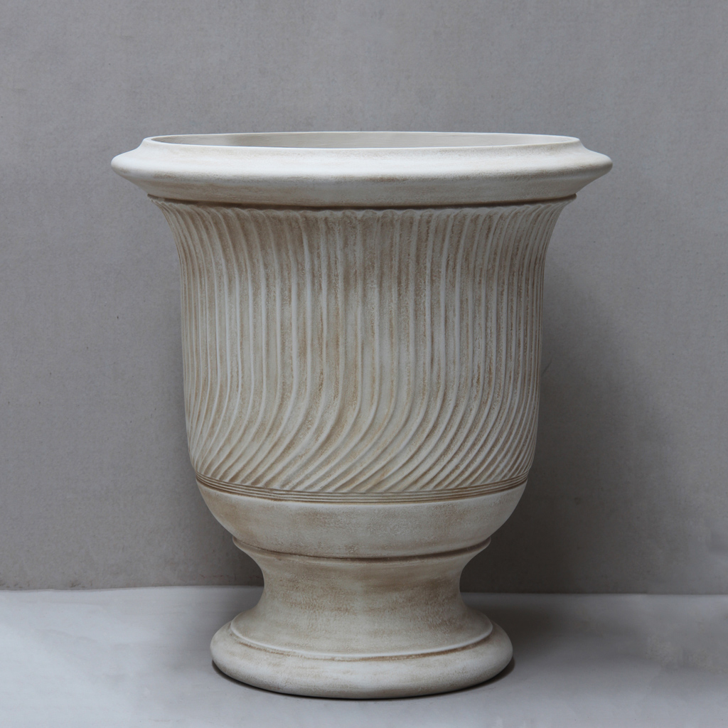 Mushroom Striated Anduze Urn | Kellock Pots & Planters